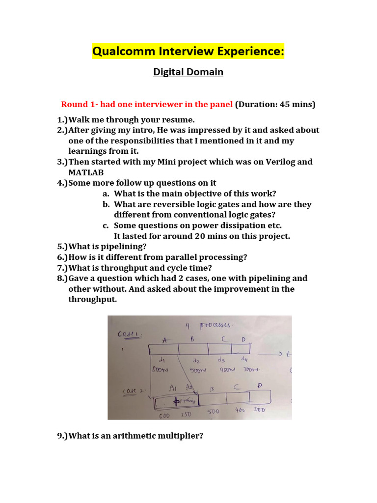 Qualcomm Interview Exp - 20 | PDF | Cpu Cache | Computer Architecture
