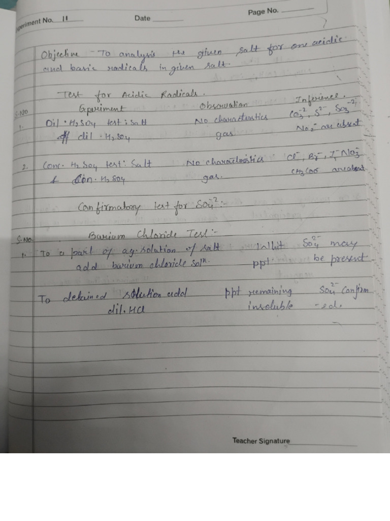 Chemistry Experiment 11 | PDF