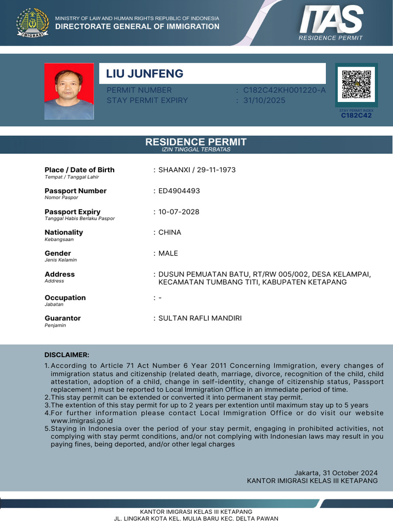 Altus Itk Ke Itas Pt. SRM 01112024 | PDF | Indonesia | Jakarta