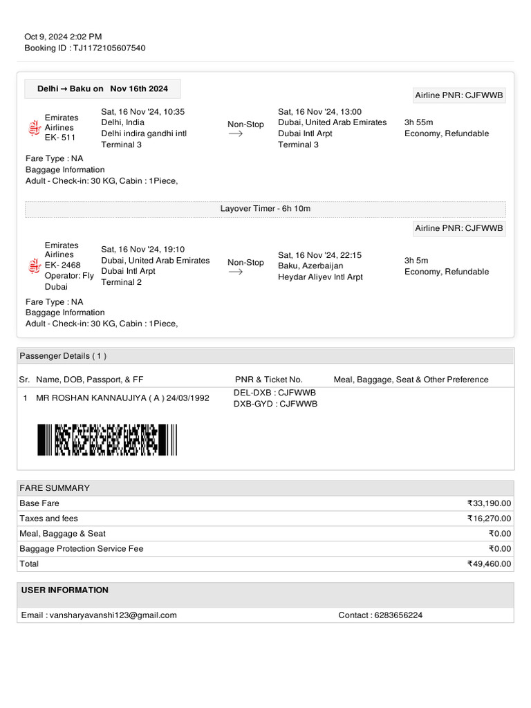 Mr ROSHAN KANNAUJIYA x1 | PDF | Aviation | Airlines