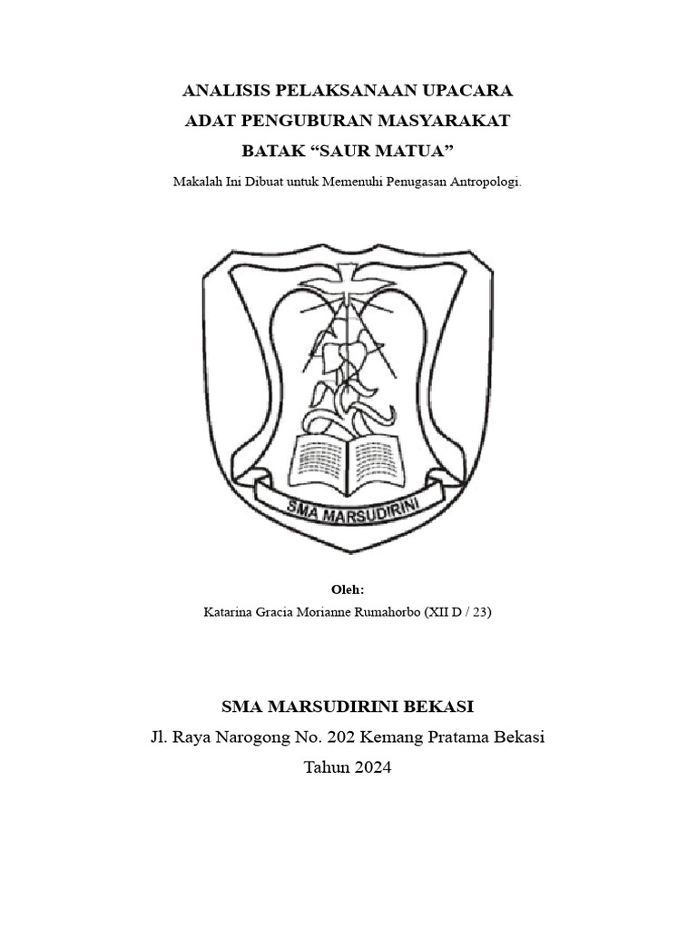Upacara Adat Penguburan Batak Saur Matua | PDF