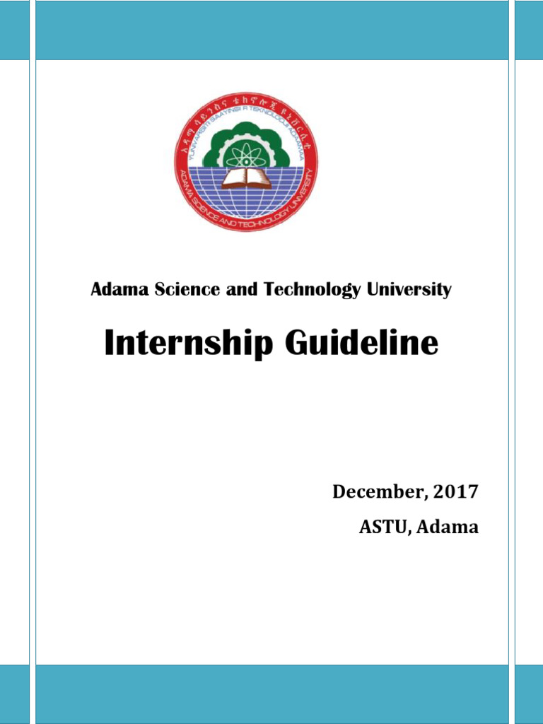 ASTU Internship Guidelines 2017 | PDF | Internship | Job Hunting