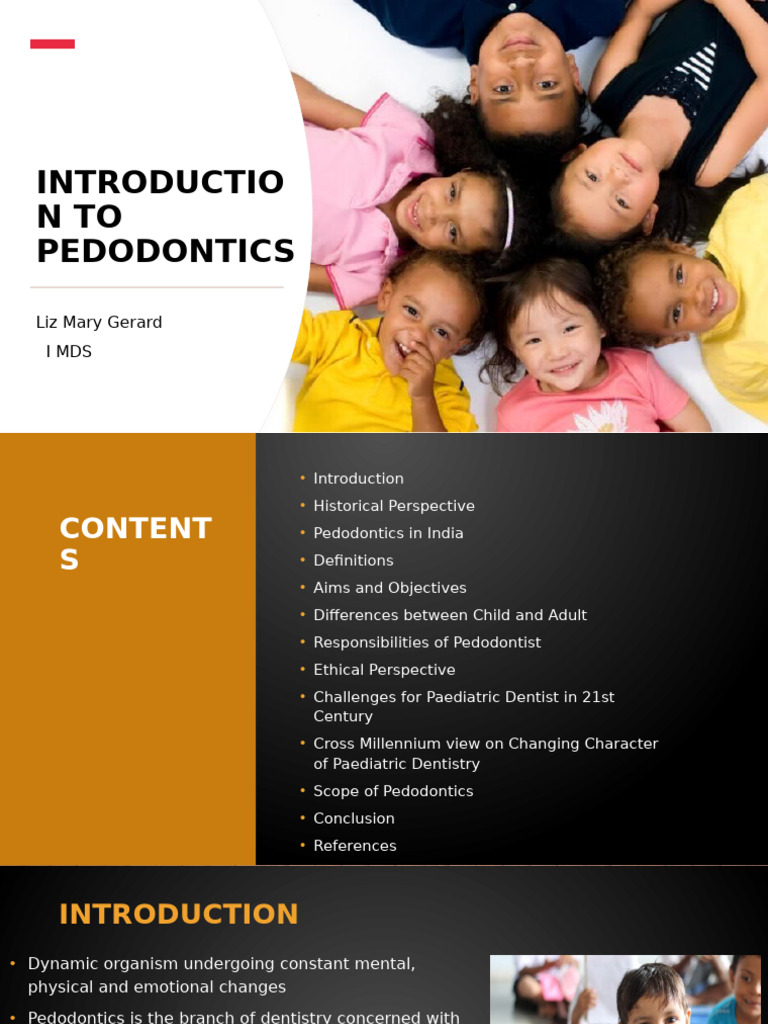 Overview of Pedodontics and Its Scope | PDF | Dentistry | Dentist