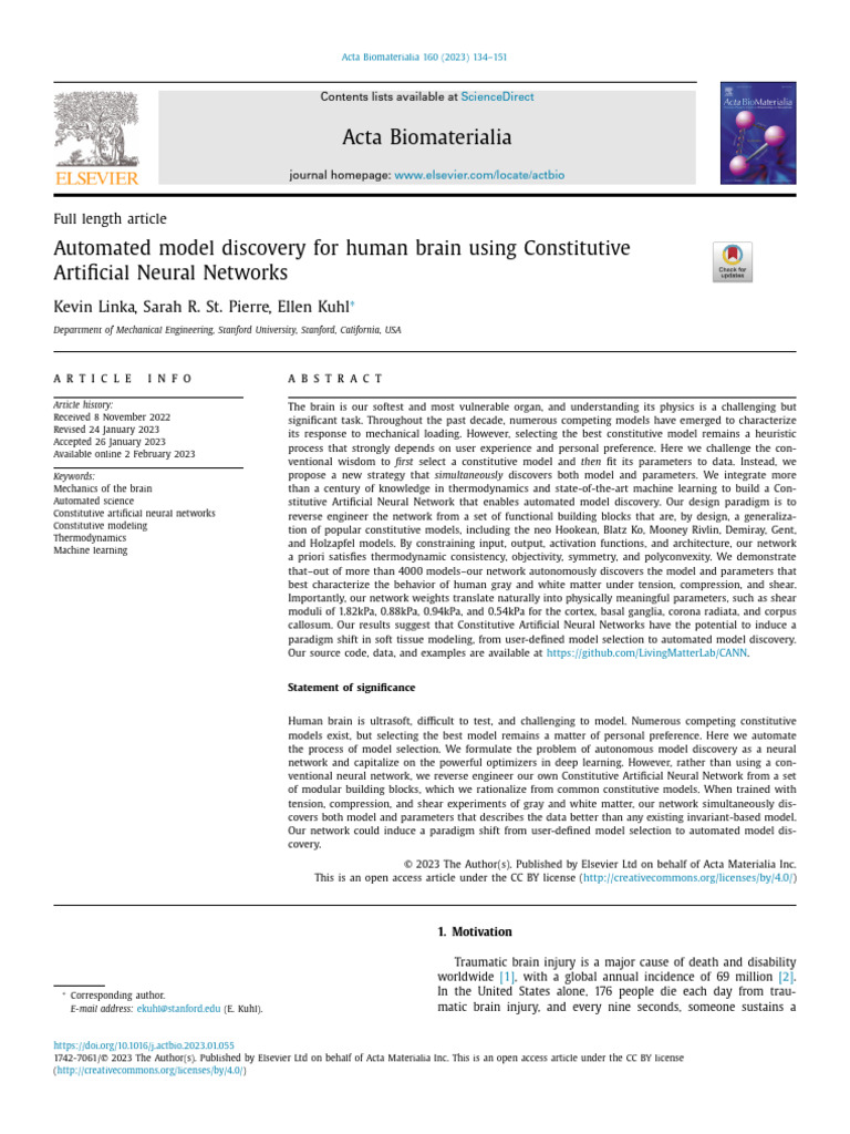 Automated Brain Model Discovery Using ANN | PDF | Artificial Neural ...