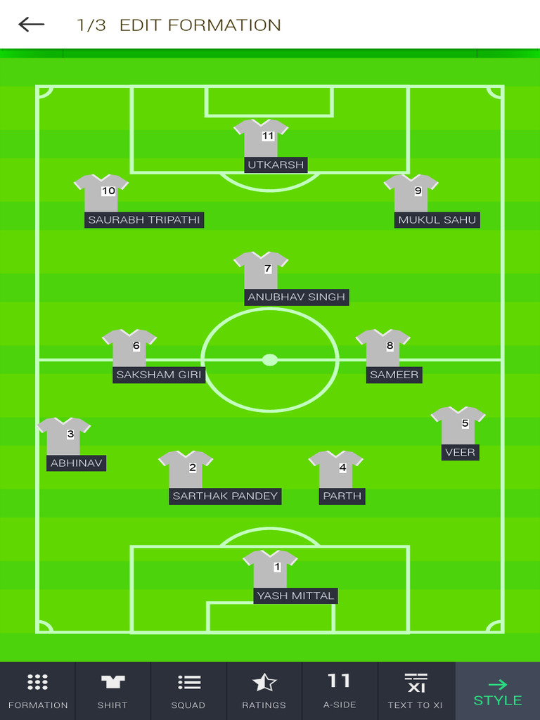 HOMECROWD Editor For Football Formations & Player Ratings. Football ...