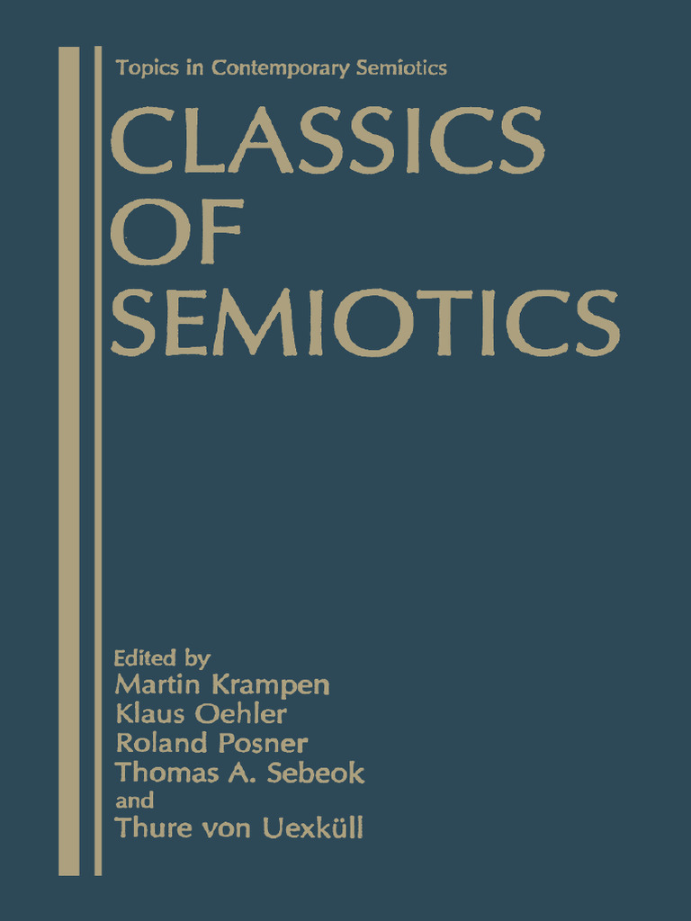 classic of semiotics | PDF | Representation (Arts) | Semiotics