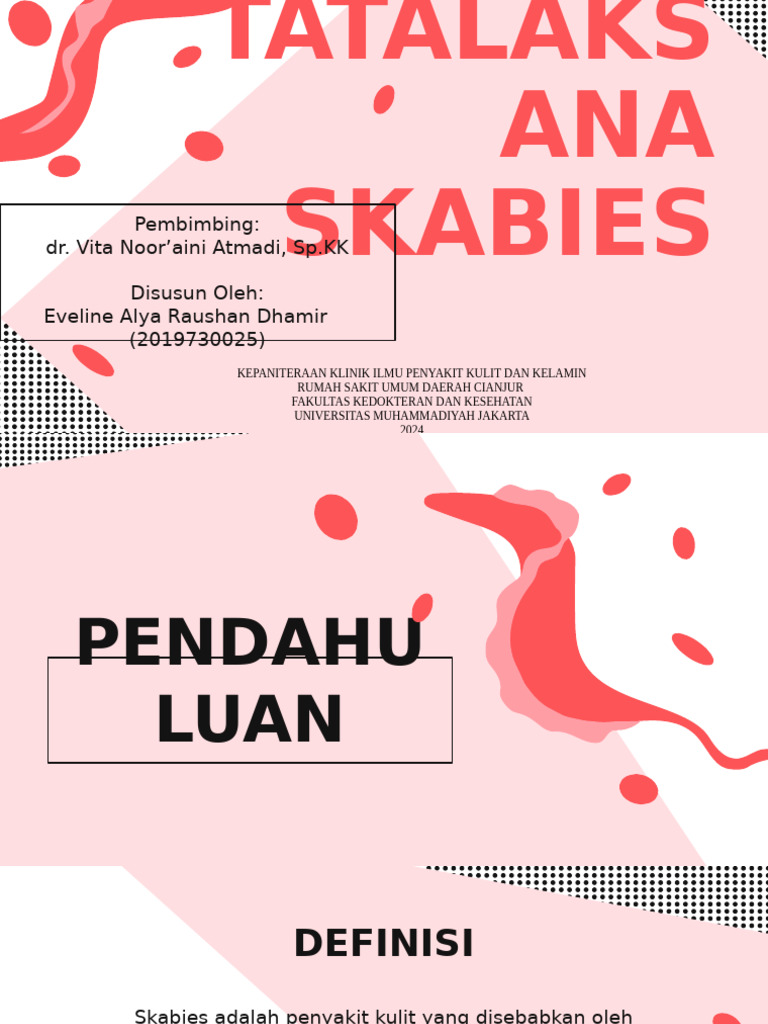 Referat Kulit Tatalaksana Scabies | PDF