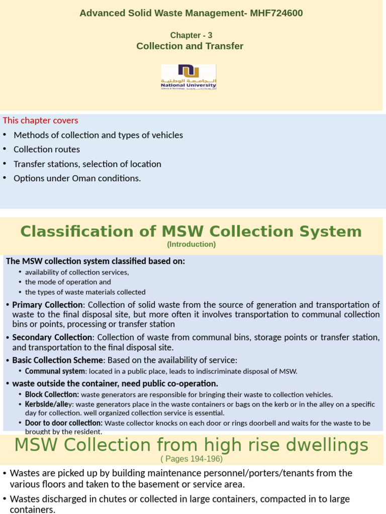 SWM Chapter 3 | PDF | Electronic Waste | Waste Management