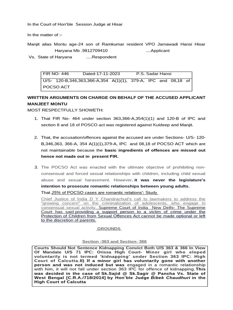 Charge Arguments Manjit Pdf Deviance Sociology Sex And The Law