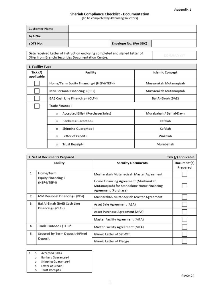 Shariah Compliance Documentation Guide | PDF | Islamic Banking And ...