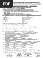 NGSA Practice Test Science Paper 1 - 29th March, 2025 | PDF | Blood | Foods