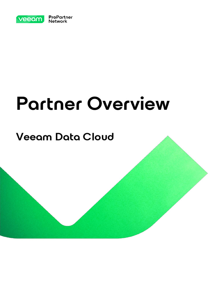 Veeam Data Cloud Partner Overview | PDF | Microsoft Azure | Cloud Computing