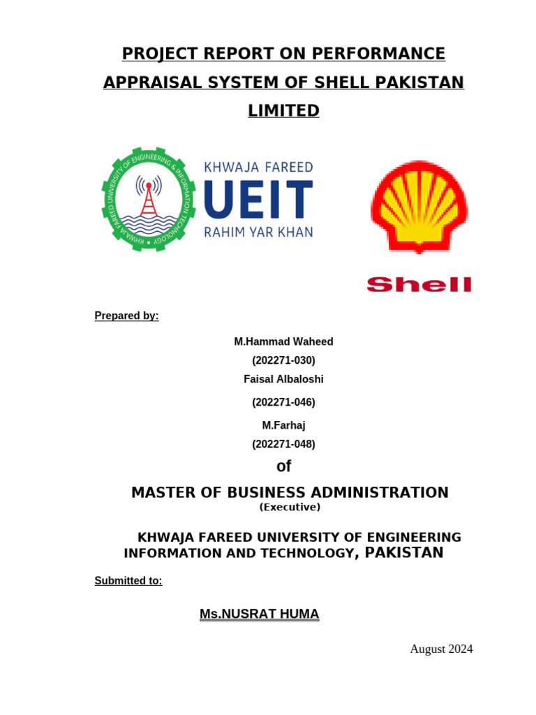 Final-Project - MBA (Executive) - 2024 | PDF | Performance Appraisal ...