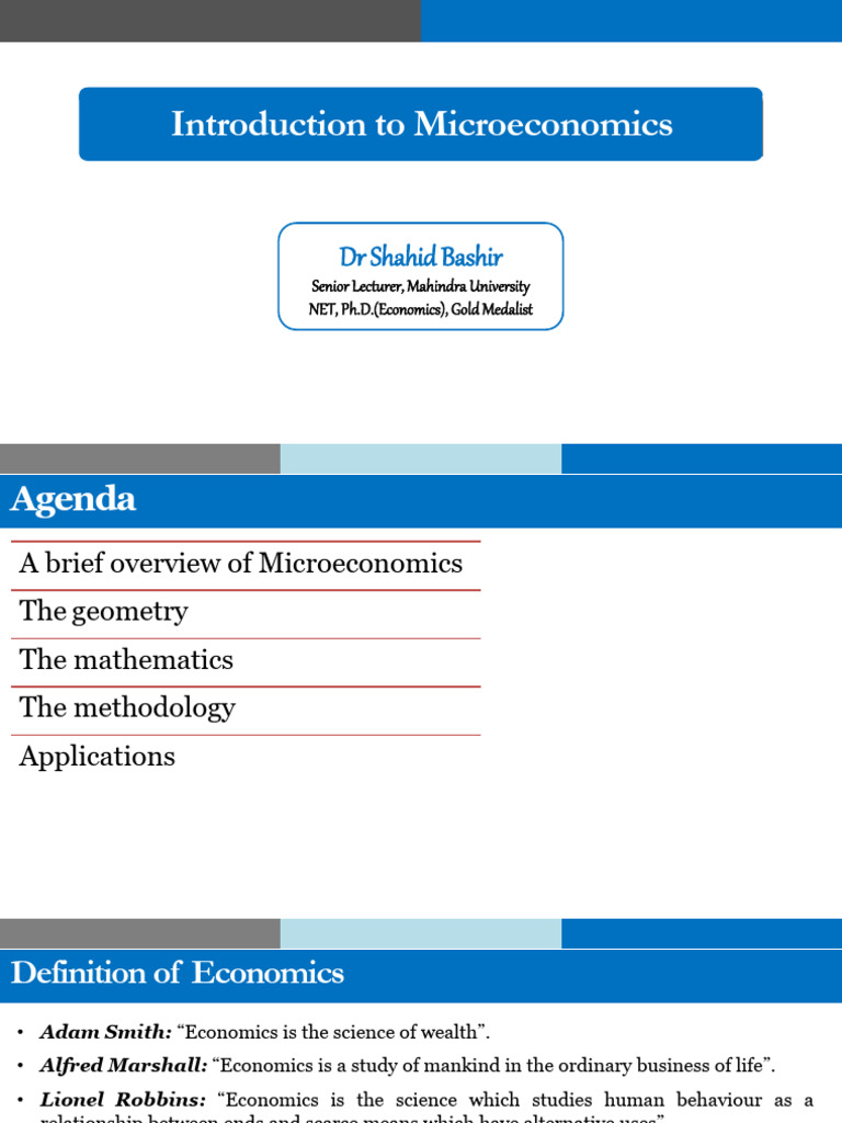 Introduction To Microeconomics | PDF | Elasticity (Economics) | Economics