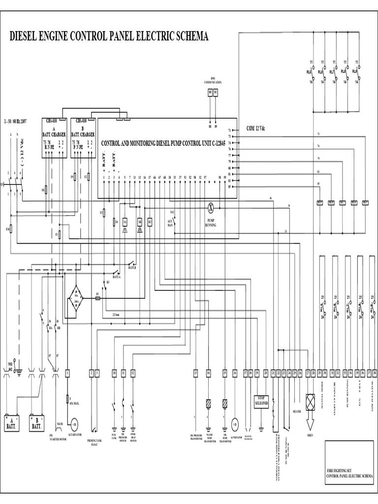 WIRING - DIESEL PANEL | PDF | Mechanical Engineering | Electric Power