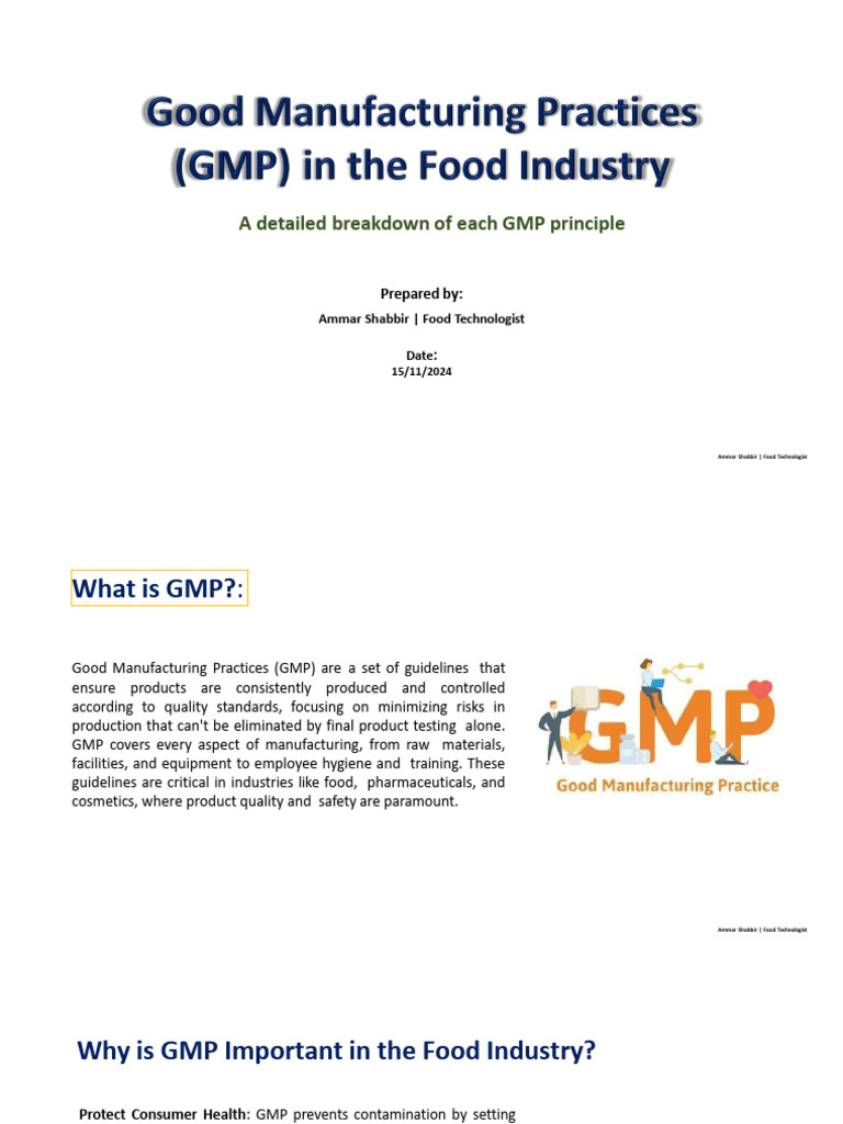Good_Manufacturing_Practices_GMP__1732869235 | PDF | Audit | Hazard ...