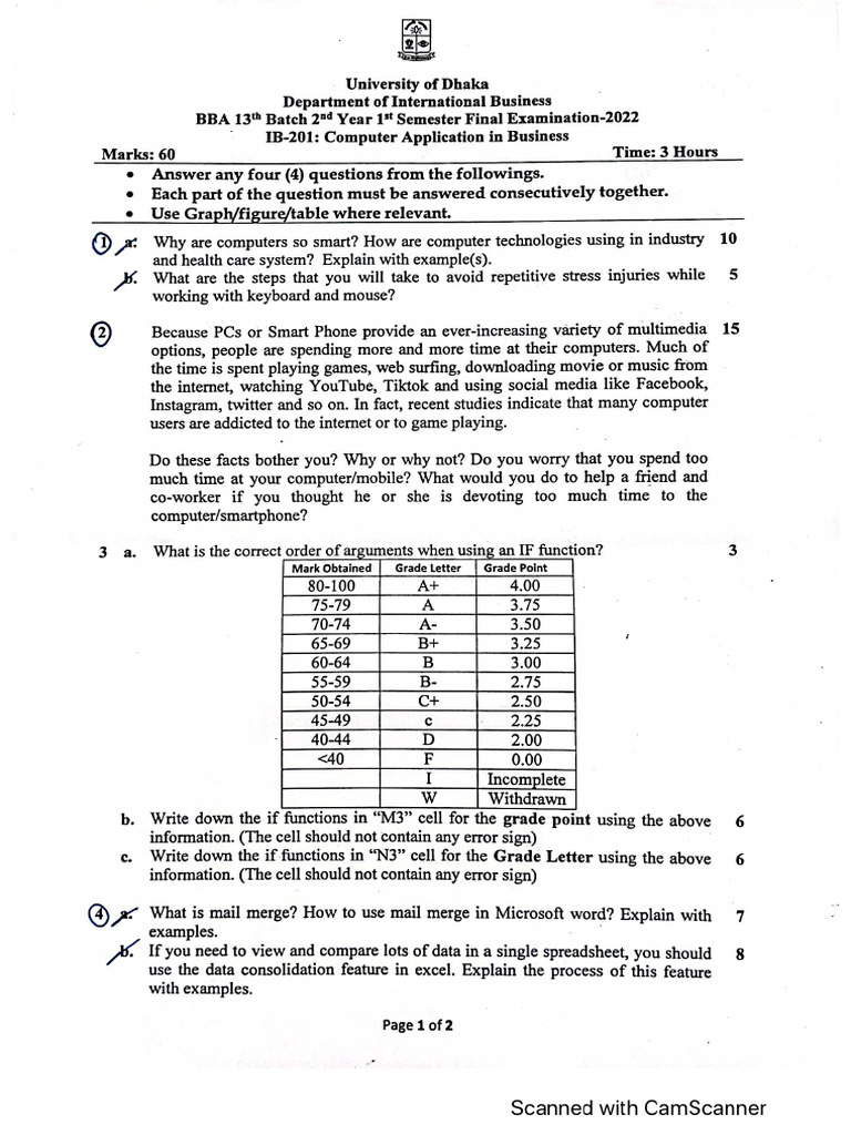 3rd Semester Final | PDF