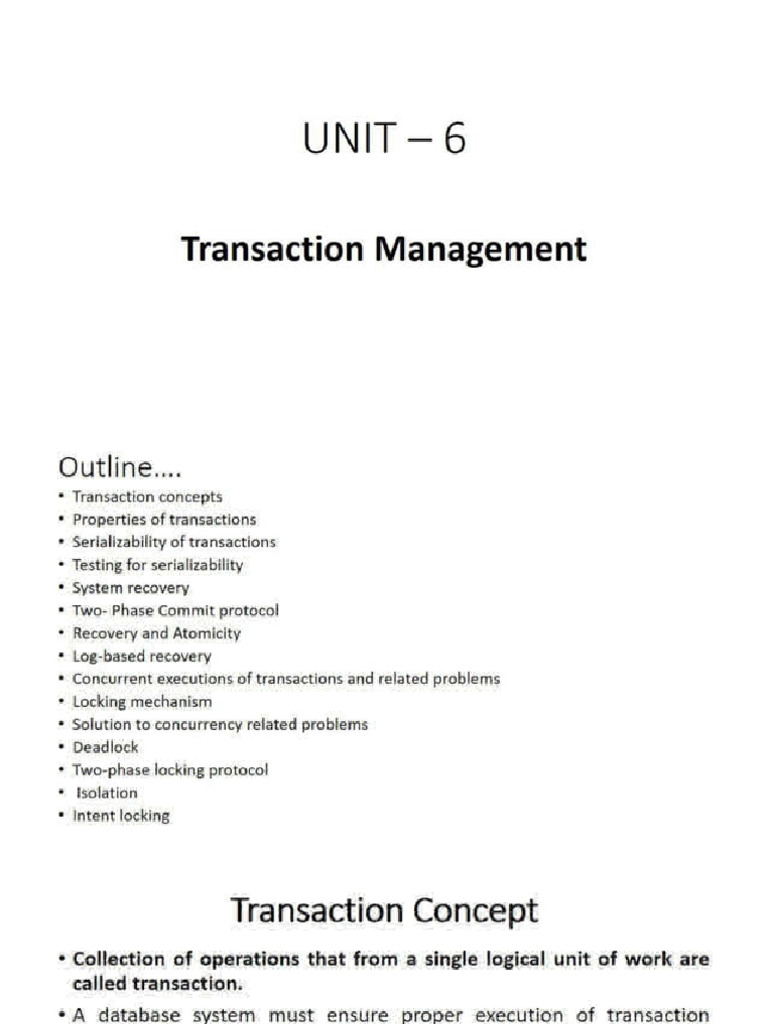 Transaction Management | PDF