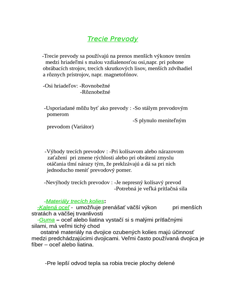 Trecie Prevody | PDF