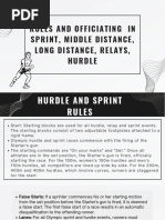 800m Race Rules and Safety Guidelines | PDF