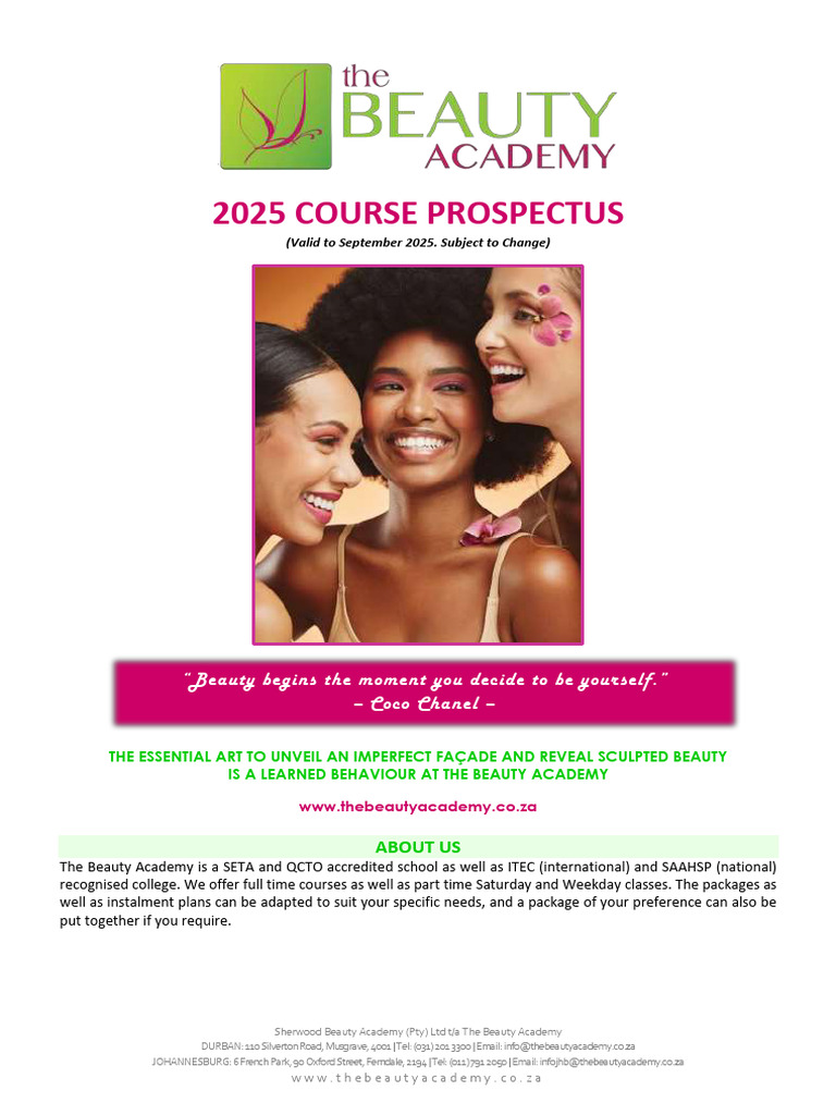 TBA-2025-Prospectus-v2r1-LR | PDF | Massage | Payments