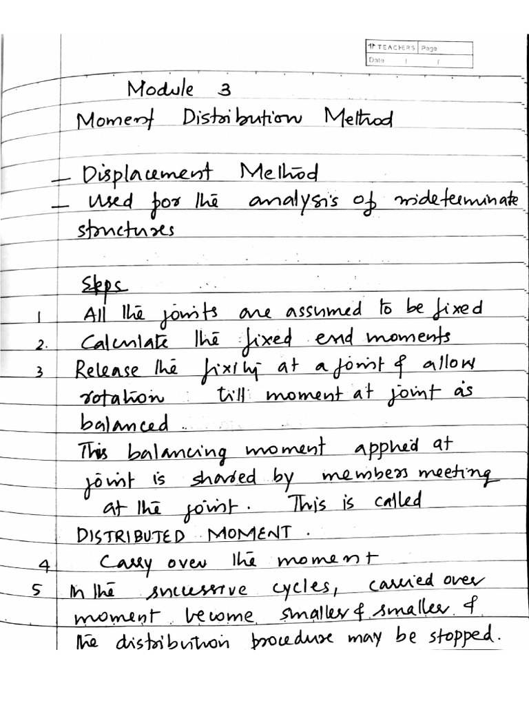 Moment Distribution Method | PDF