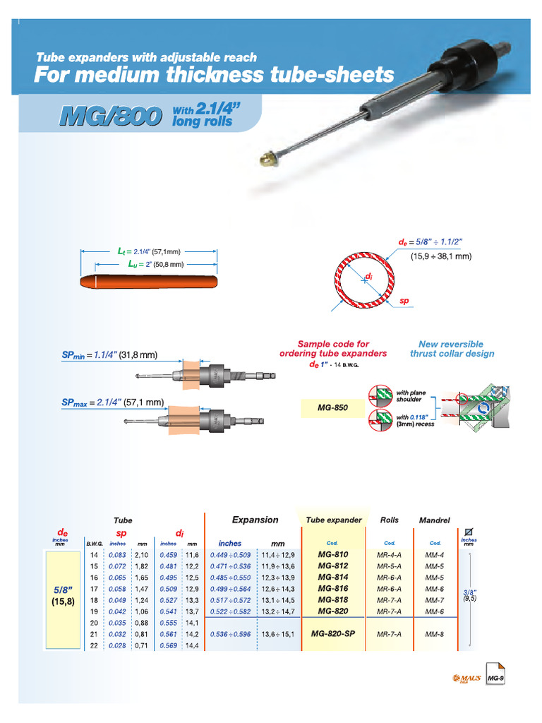MG-800 With Long Rollers | PDF
