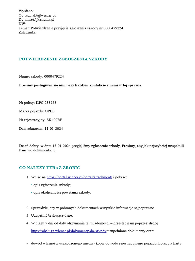 WINER Dokumenty | PDF