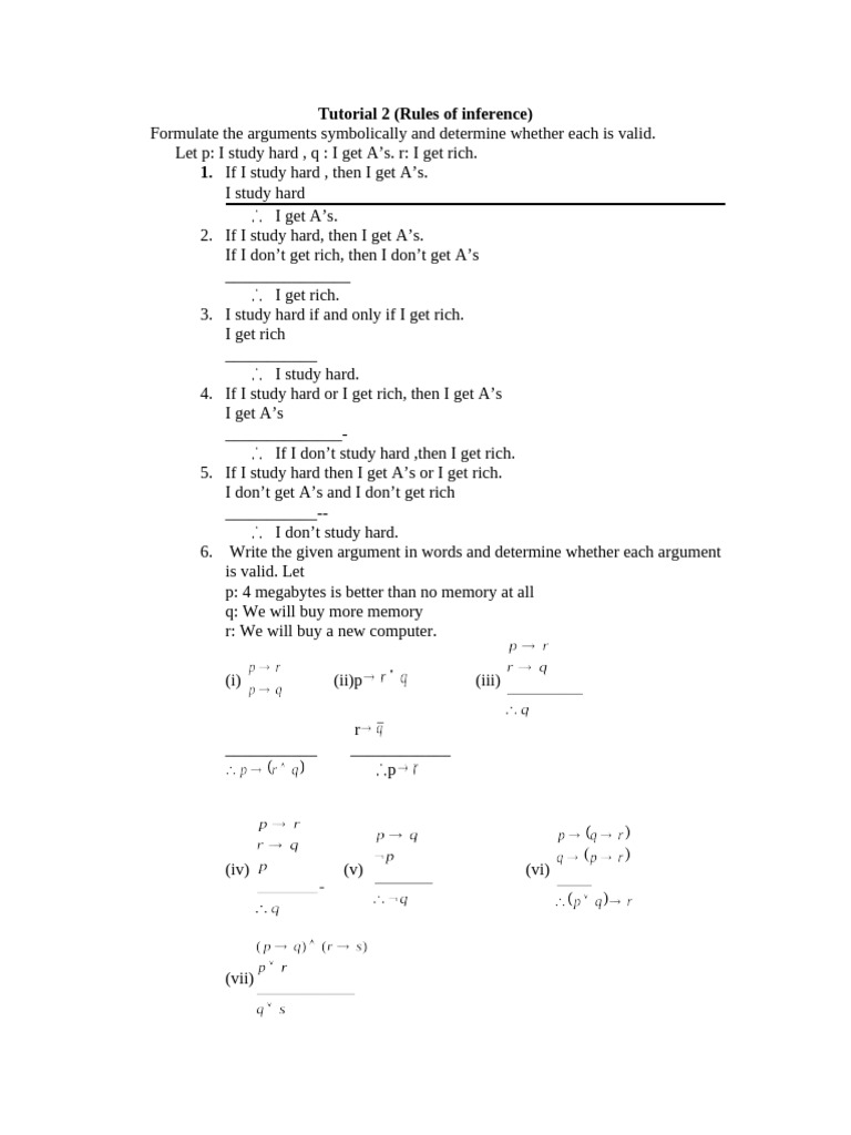 Assignment 2, DS Maths Kenneth | PDF | Discrete Mathematics | Argument