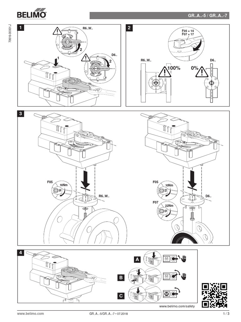 Belimo GR..A-5 GR..A-7 Installation-Instructions | PDF
