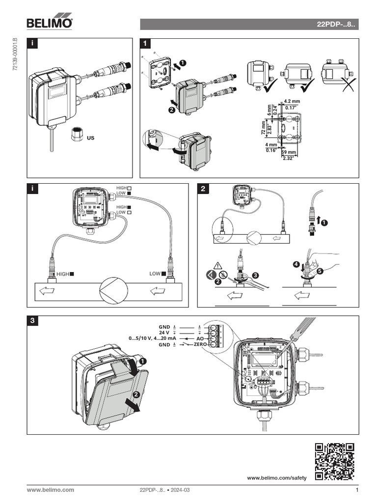 Belimo 22PDP-..8.. Product Overview | PDF