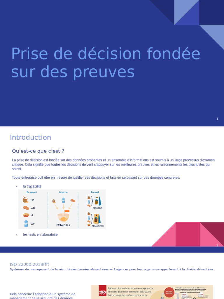 Normes ISO - Principe de Décision Fondée Sur Des Preuves | PDF | Sécurité | Nourritures