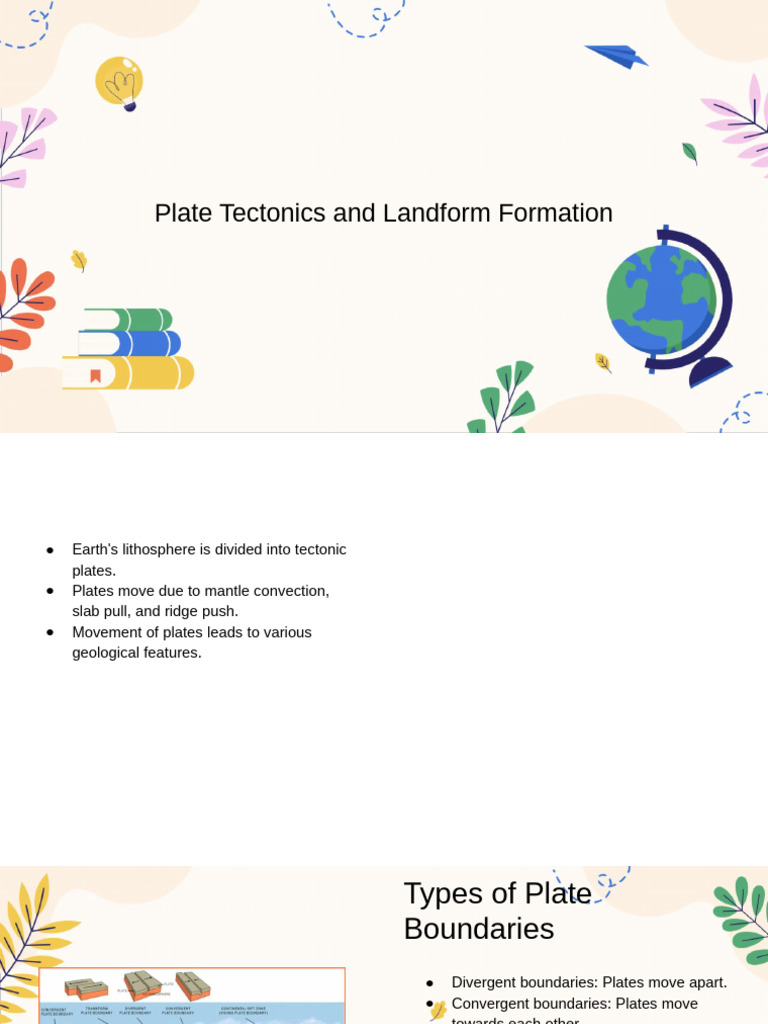Understanding Plate Tectonics and Landforms | PDF | Plate Tectonics ...