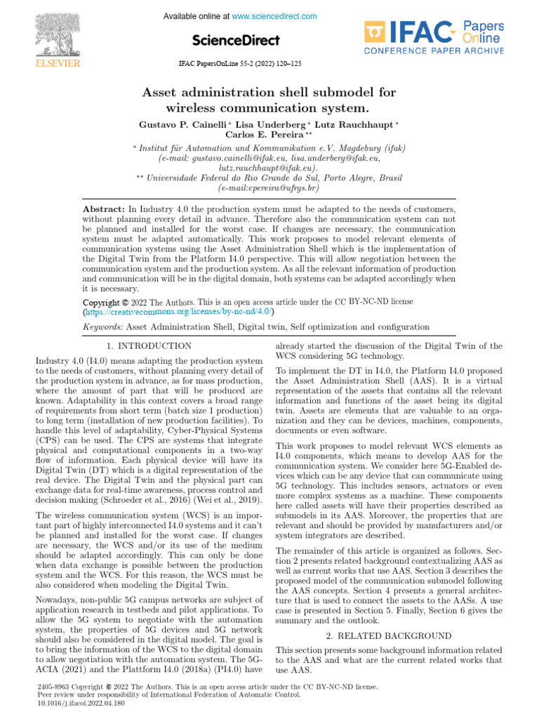 To Asset Administration Shell Submodel For | PDF | Computing ... To Asset Administration Shell Submodel For | PDF | Computing ...