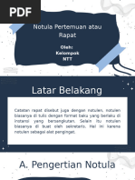 Pengertian Notula | PDF