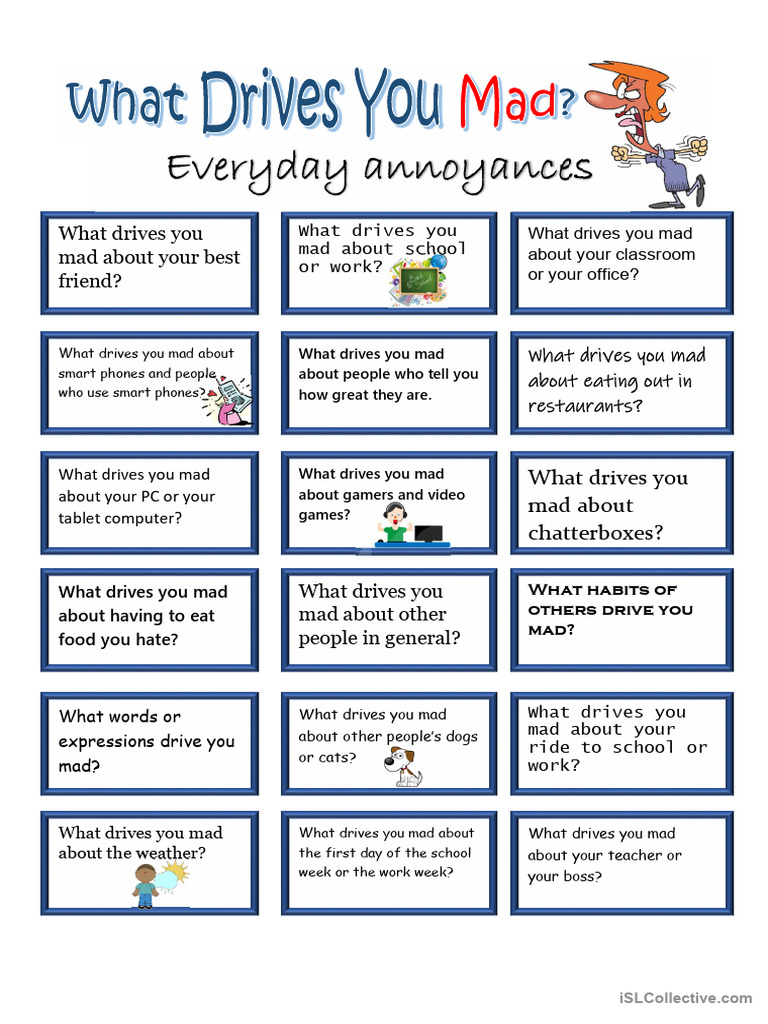 Role Play - What Drives You Mad - Everyday Annoyances | PDF