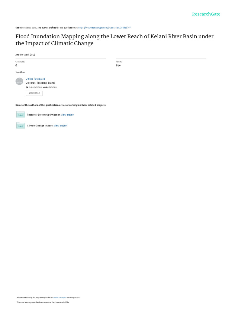 Flood Inundation Mapping | PDF | Flood | Drainage Basin