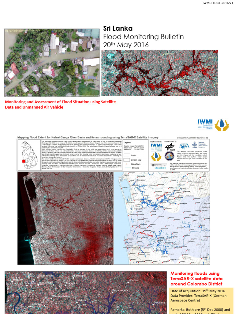 Sri Lanka Flood Impact Analysis 2016 | PDF | Unmanned Aerial Vehicle ...