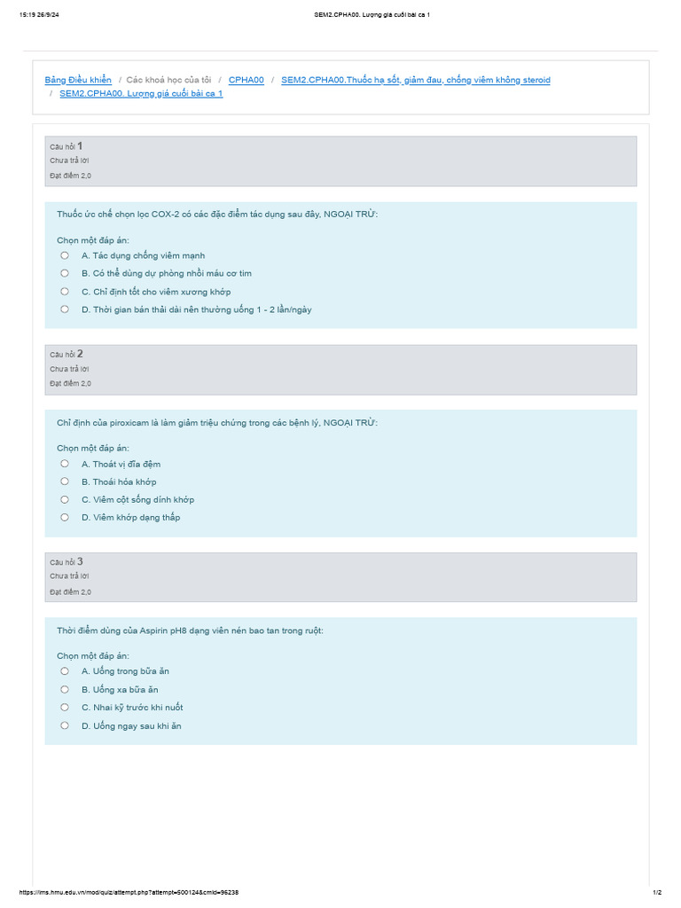 SEM02 - Lượng Giá 1 | PDF