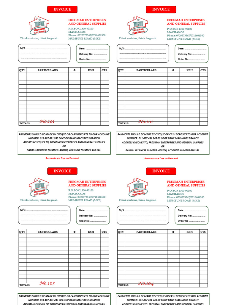 Invoice Sample | PDF | Cheque | Payments