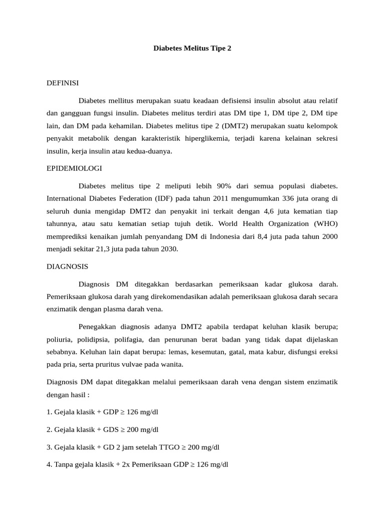 Panduan Lengkap Diabetes Tipe 2 | PDF