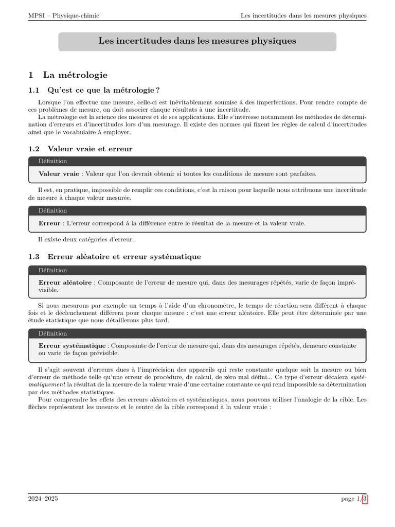 Écart Normalisé en Métrologie | PDF | Erreur de mesure | Écart type