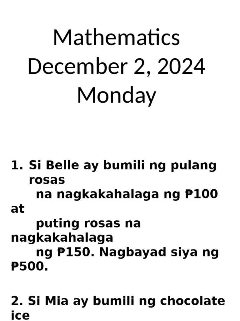 Math Dec.2.Monday | PDF