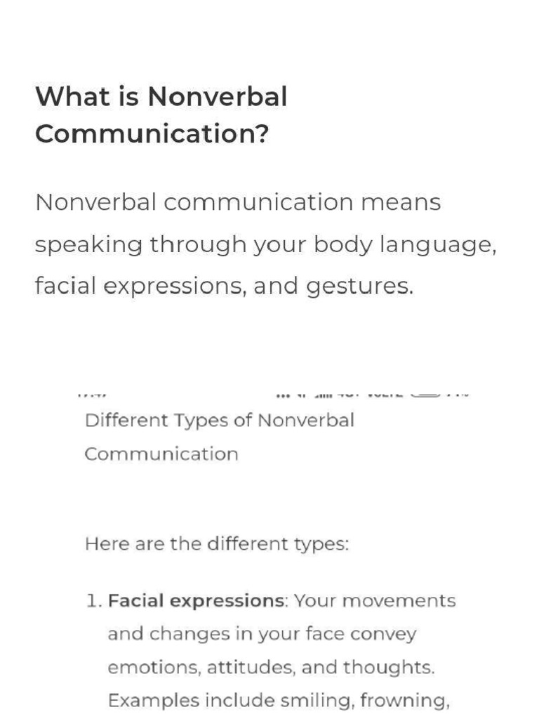 Body Language CSE Practical | PDF