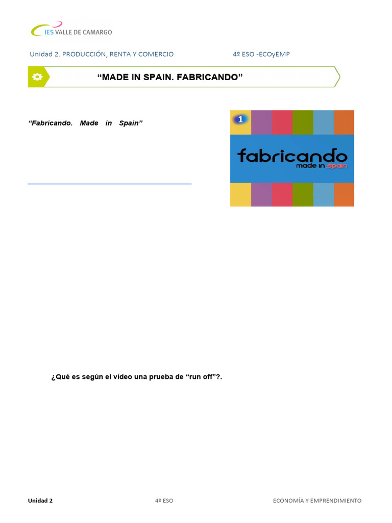 Tarea 1 UD2. Made in Spain Alba García | PDF | Business | Economias