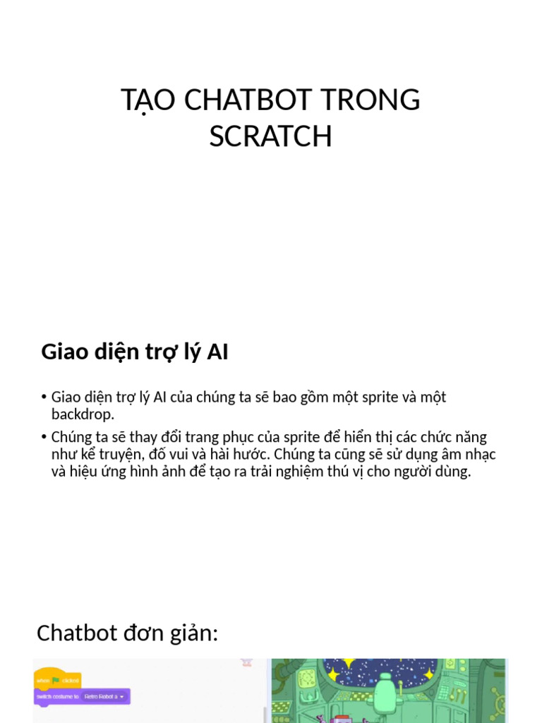 T o Chatbot Trong Scratch | PDF