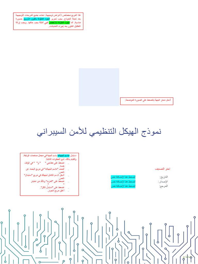 Cybersecurity Organizational Structure Template v1.0 | PDF