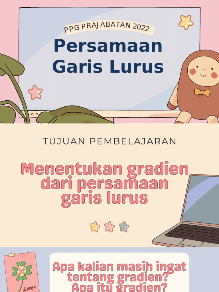 03 Modul Ajar - Gradien Dari Persamaan Garis Lurus | PDF