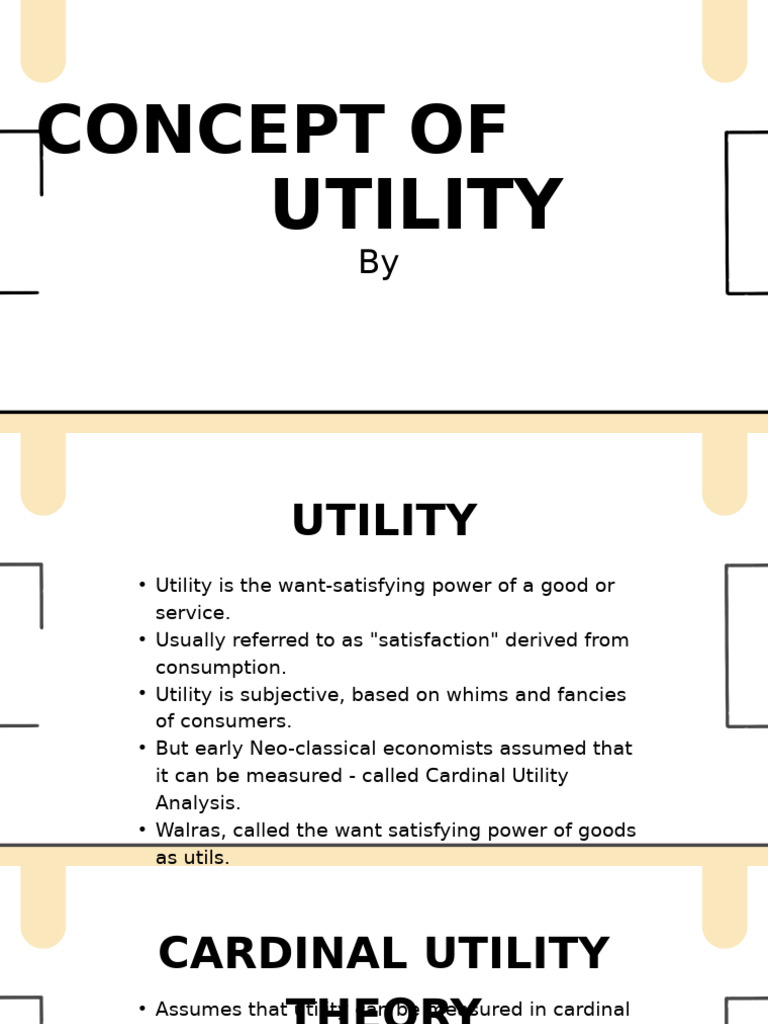 Utility Analysis | PDF | Utility | Demand