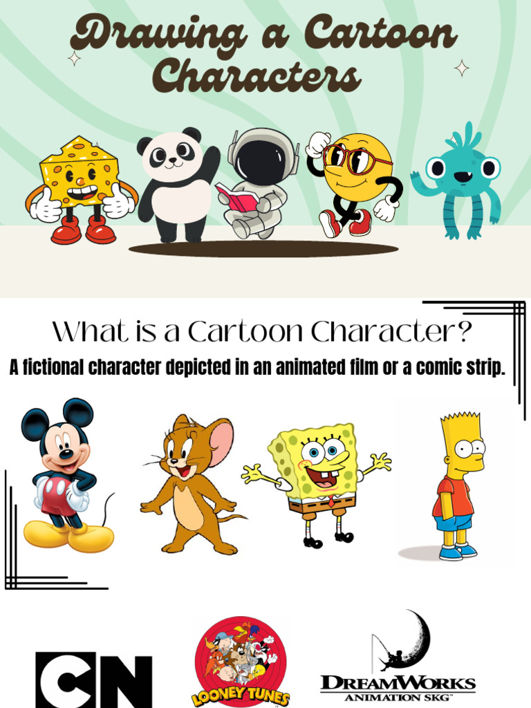 Drawing A Cartoon Characters | PDF